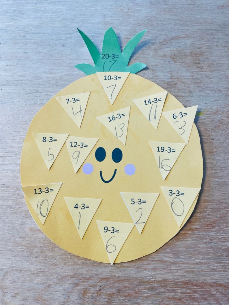 First Grade Math Craft Grade 1 Subtraction Worksheets Math - Etsy