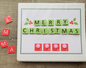 Christmas Busy Book Learning Binder Preschool Learning - Etsy