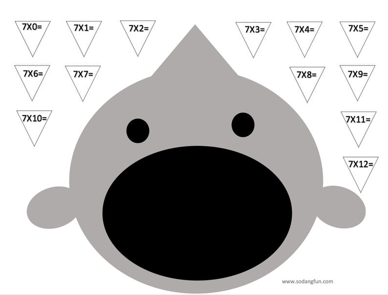 Multiplication Craft Summer Math Activity Sea Creature | Etsy