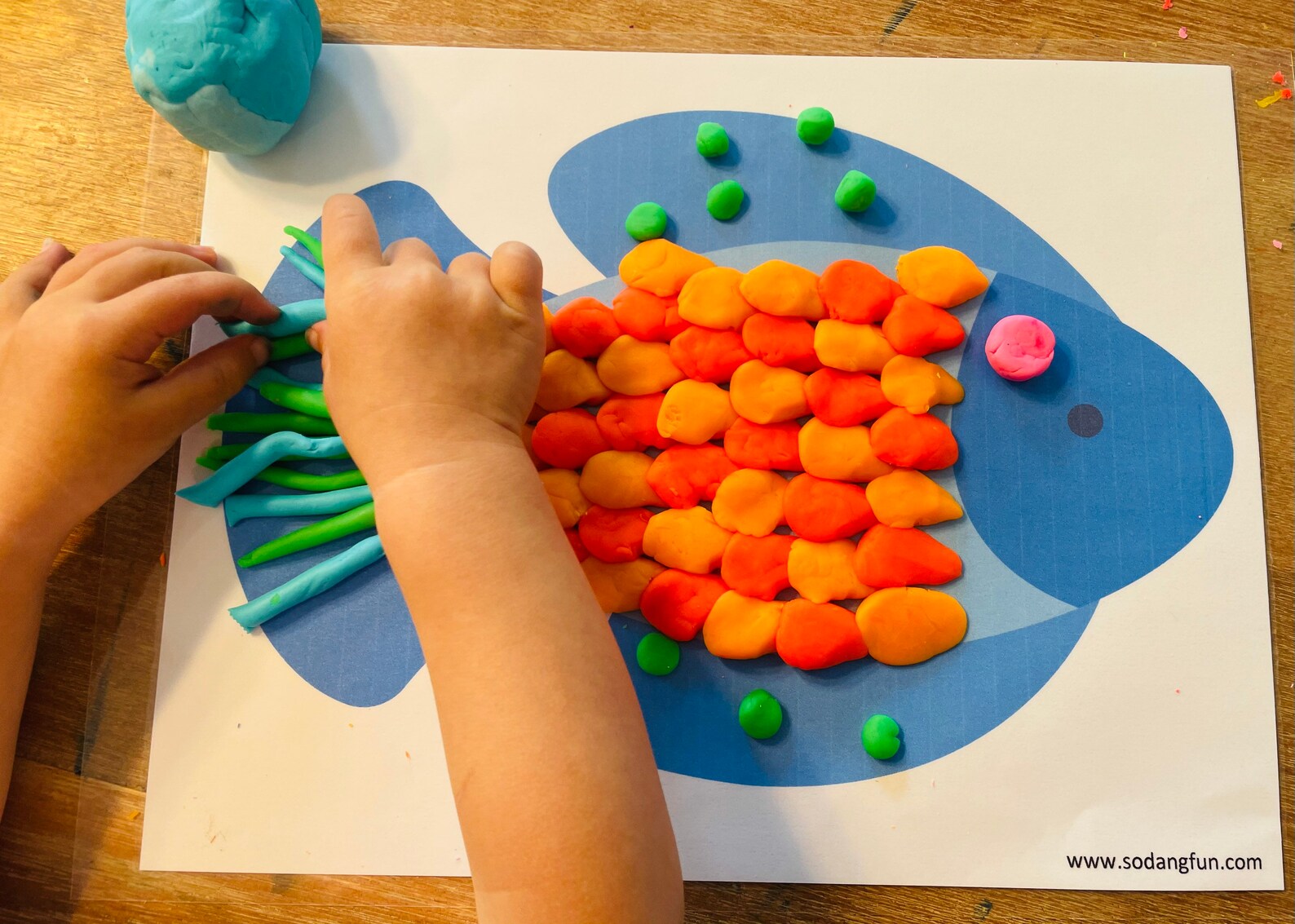 Summer Playdough Mats, Printable Play Dough Mats, Mermaid Play Dough ...