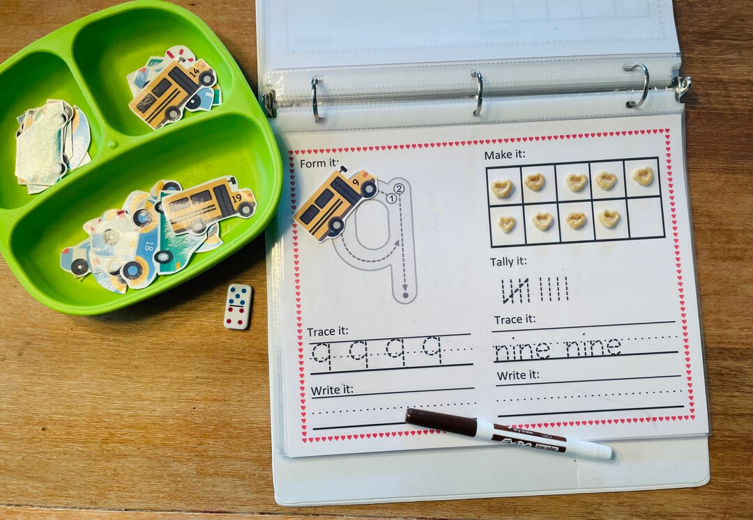 Number Formation 0-20 Workbook, Number Sense, Preschool Busy Binder ...