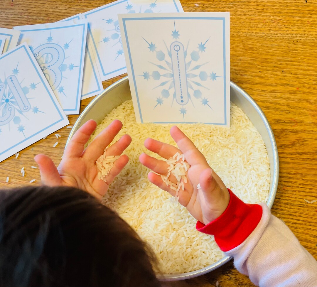 Snowflake Number Formation Cards 1-12, Kindergarten Math, Simple ...