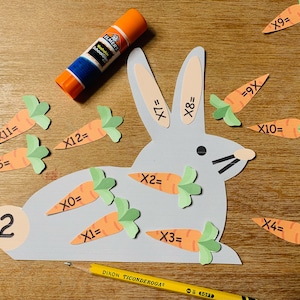 Easter Math Activity Multiplication Craft Printable Easter - Etsy