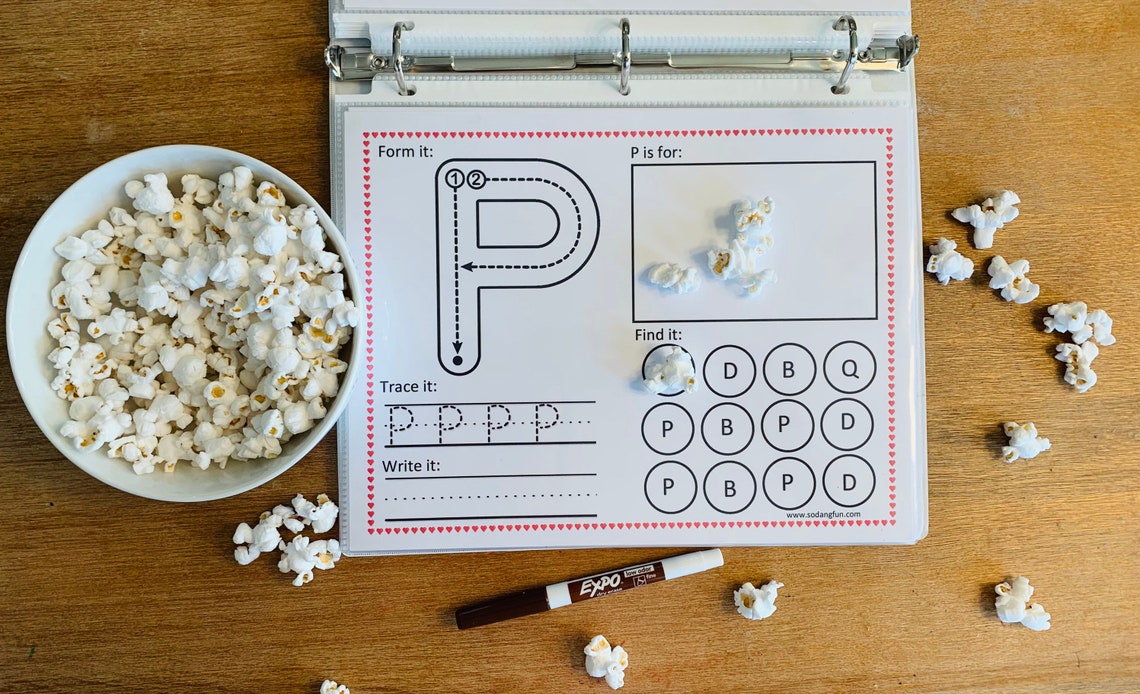 Alphabet Workbook Uppercase Letters Preschool Busy Binder | Etsy