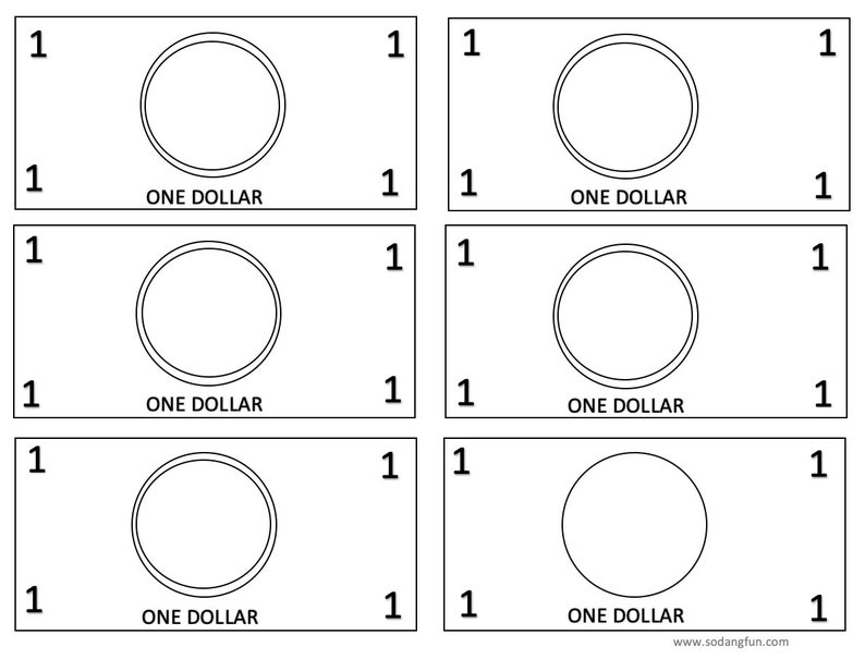 Personalized Play Money, Custom Pretend Money, Printable Play Dollars ...