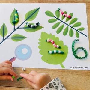 Spring Playdough Mats, Spring Fine Motor Activity, Bug Playdough Mats ...
