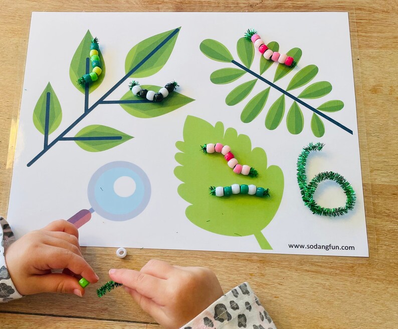 Spring Playdough Mats, Spring Fine Motor Activity, Bug Playdough Mats ...