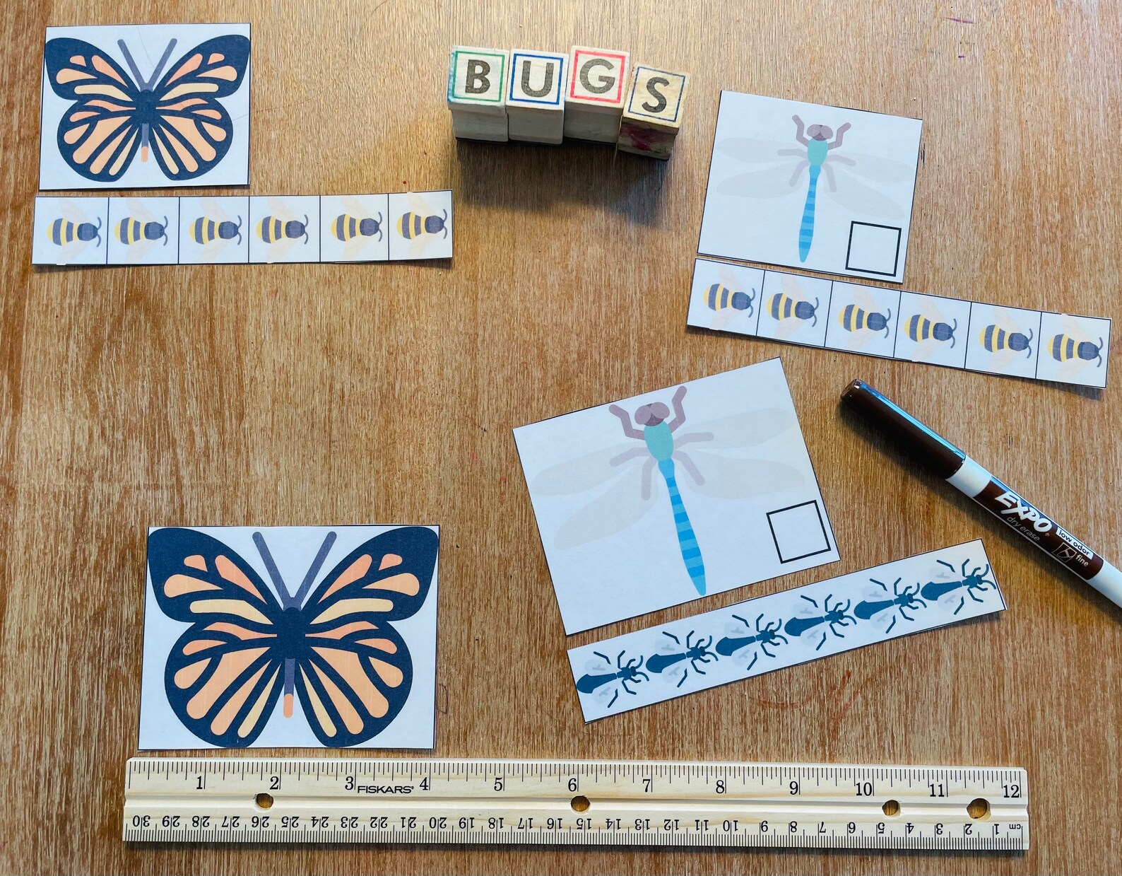 Measuring Bugs Activity Insect Measuring Activity Bugs | Etsy