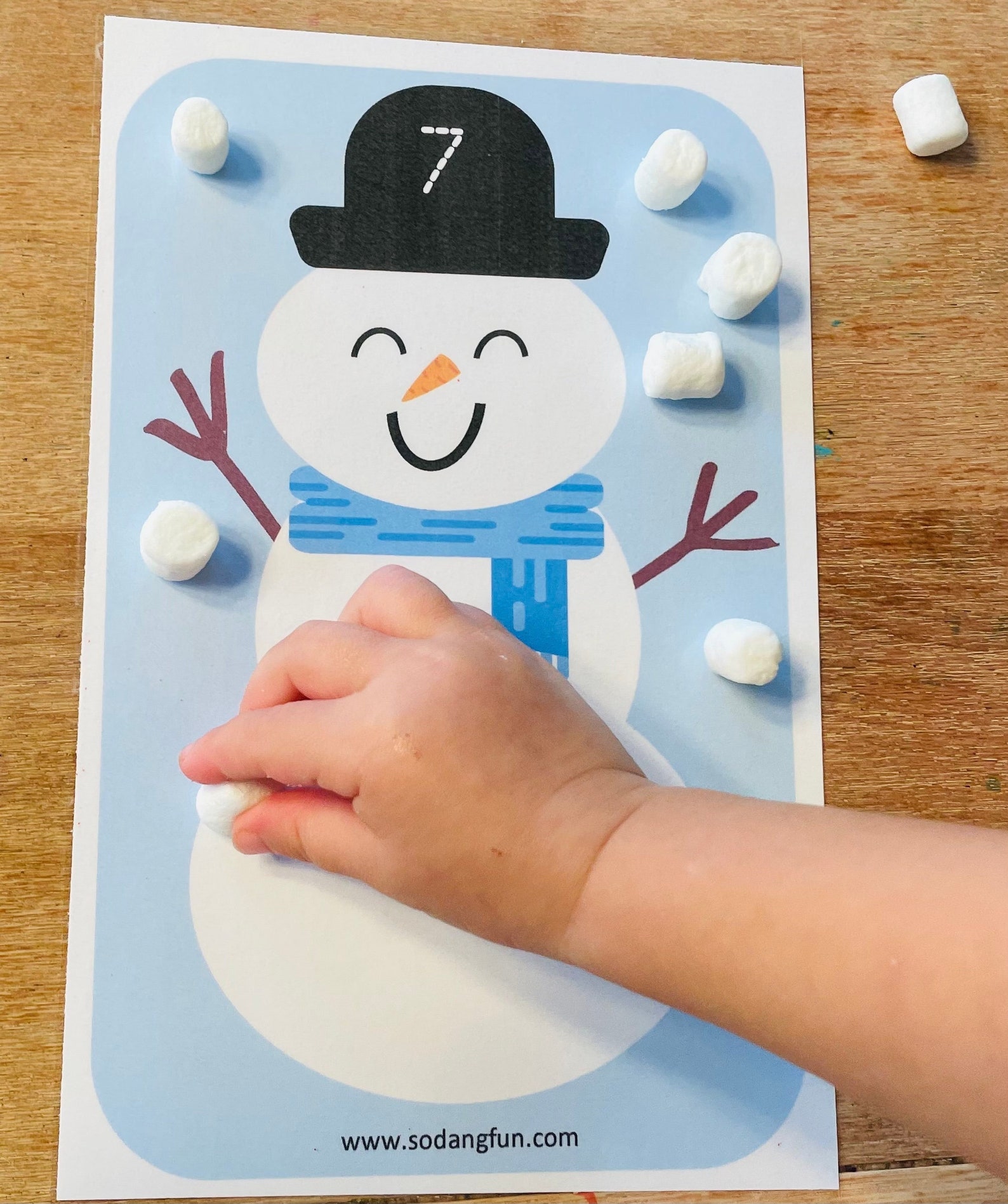 Winter Number Trace and Count Mats Winter Math Mat Counting - Etsy