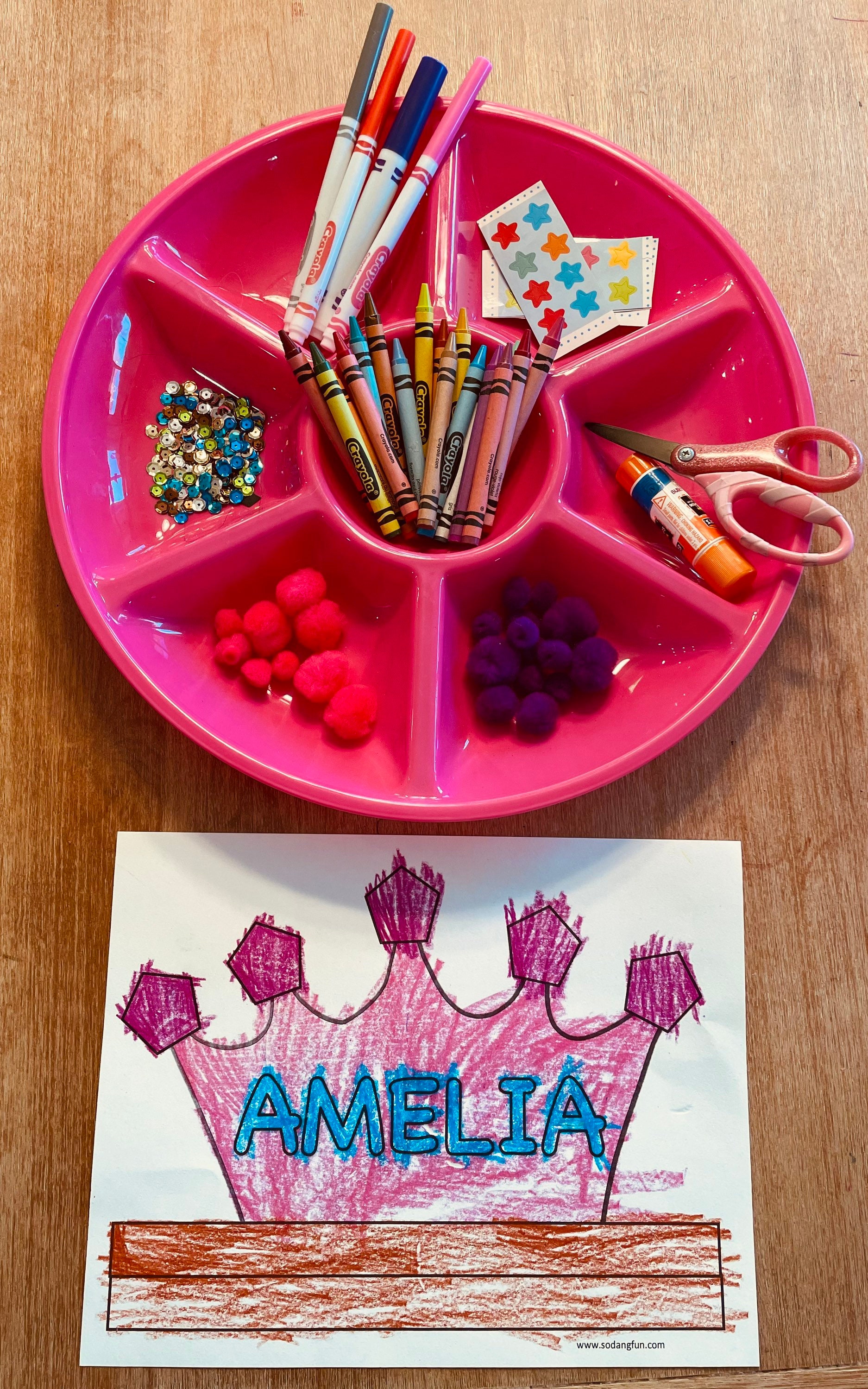 Personalized Paper Crowns, Printable Custom Crowns to Color, Princess ...