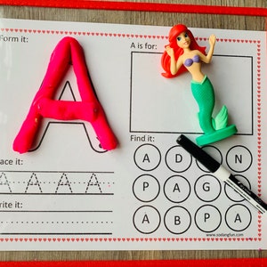 Alphabet Workbook, Uppercase Letters, Preschool Busy Binder Printable ...