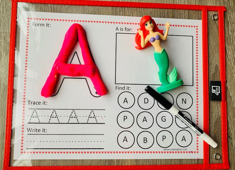 Alphabet Workbook Uppercase Letters Preschool Busy Binder | Etsy