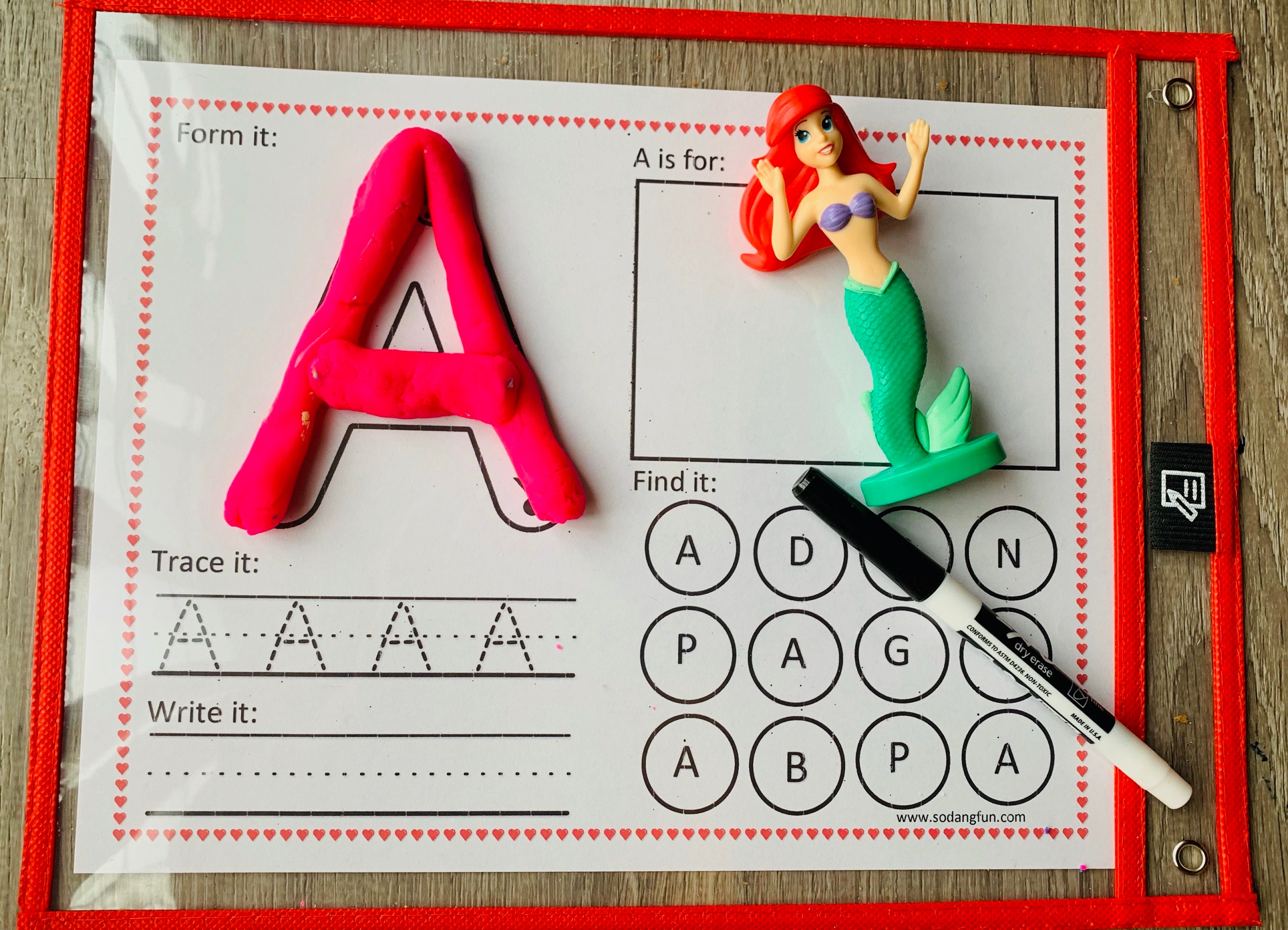 Alphabet Workbook, Uppercase Letters, Preschool Busy Binder Printable ...