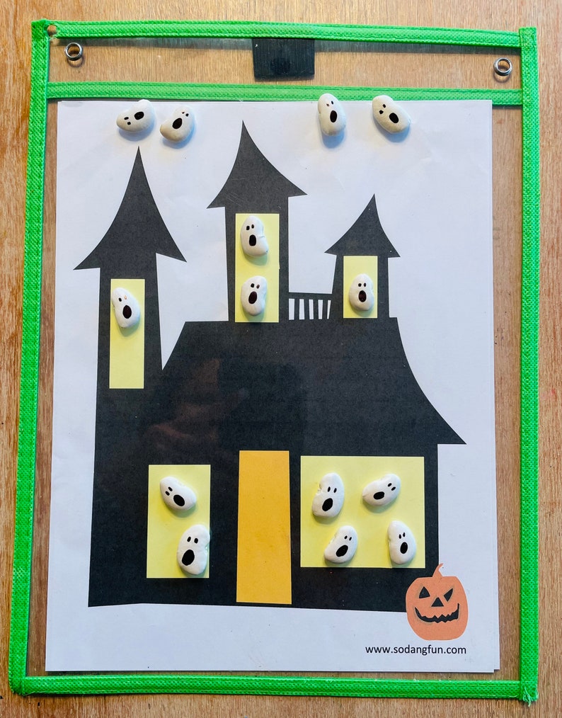 Halloween Playdough Mats Fall Play Dough Mats Back to School - Etsy