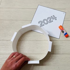 Printable Grad Cap, Paper Graduation Hat Craft, Personalized Grad Hat ...