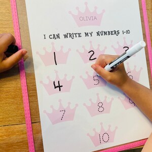 Custom Name Tracing Practice, Personalized Princess Tracing Worksheets ...
