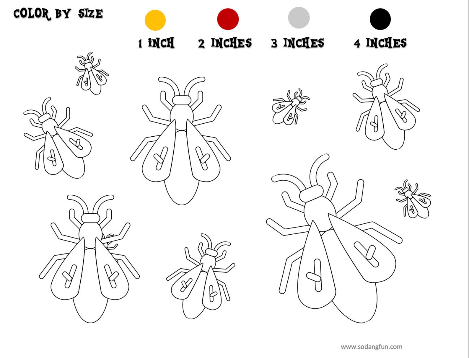 Measuring Bugs Activity Insect Measuring Activity Bugs | Etsy