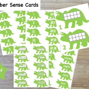 Number Sense Bundle, 10 Frames, Tally Marks, Dinosaur Counting Mats ...