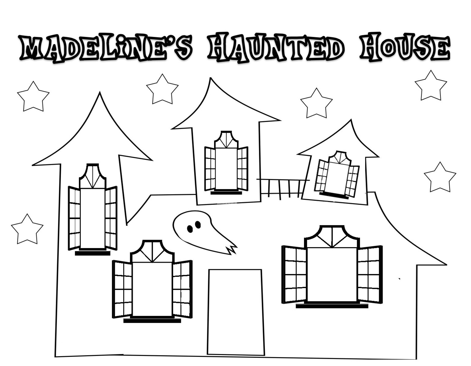Personalized Halloween Coloring Pages | Etsy