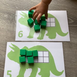 Number Sense Bundle, 10 Frames, Tally Marks, Dinosaur Counting Mats ...