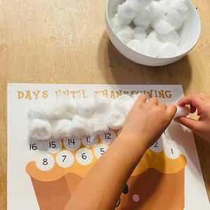 Thanksgiving Countdown, Thanksgiving Activity for Kids, Pumpkin Pie ...