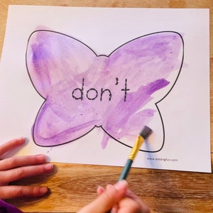 Butterfly Sight Word Wall, Spring Sight Word Word Searches, High ...