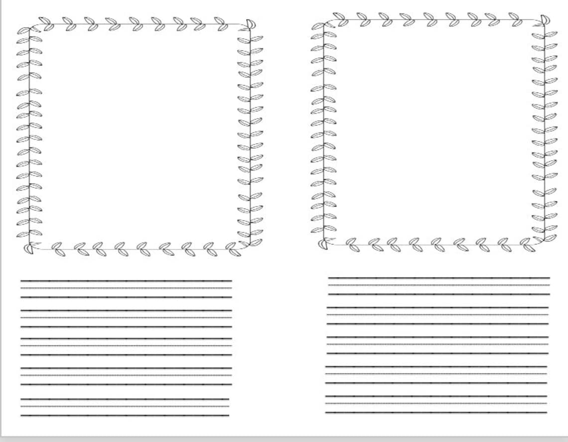 Printable Fairy Tale Book Template With Popsicle Stick Puppet - Etsy