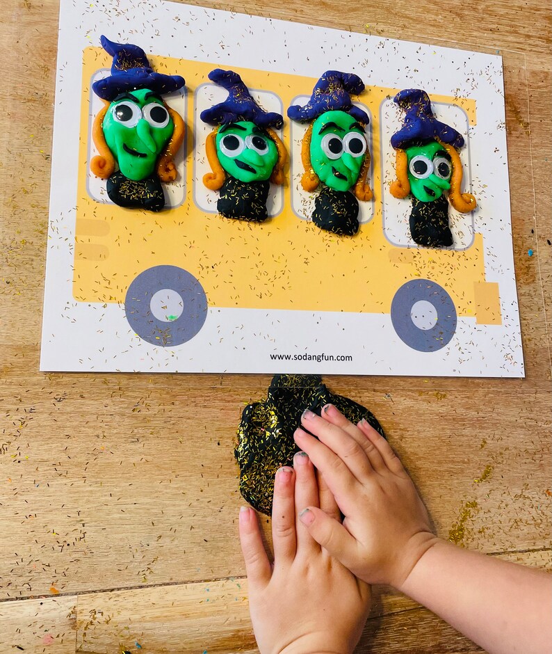 Halloween Playdough Mats Fall Play Dough Mats Back to School - Etsy