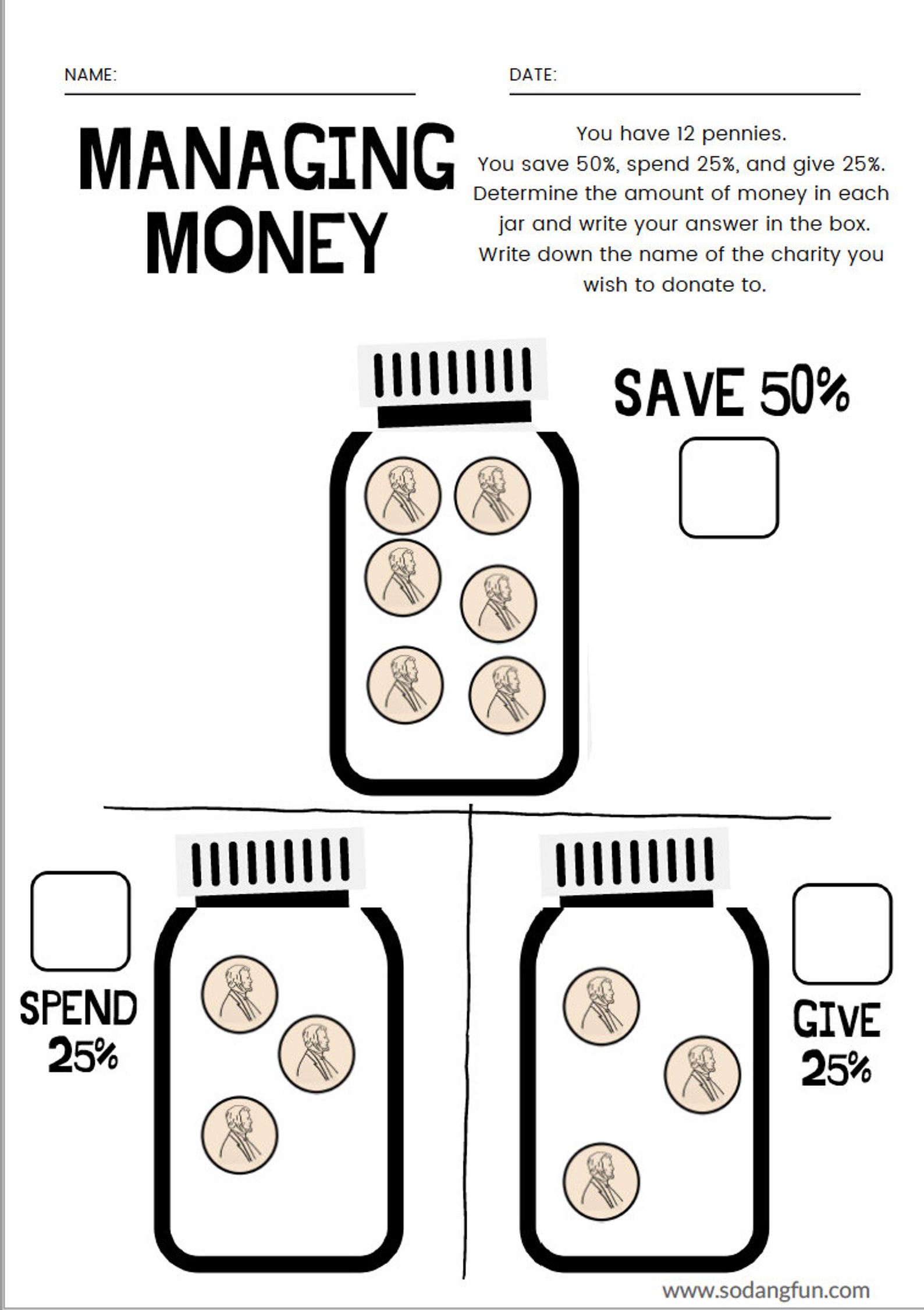 Counting Coins Worksheets Money Math Activities for - Etsy