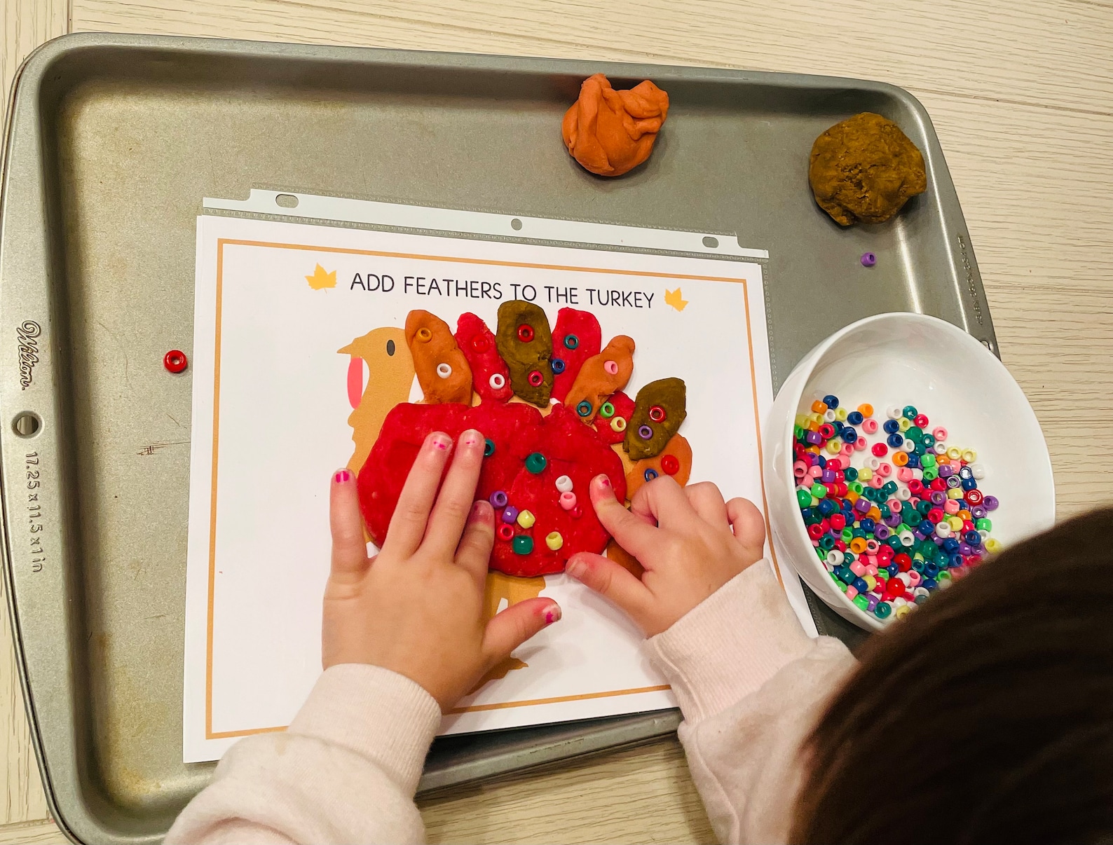 Thanksgiving Playdough Mats, Fall Counting Mats, Sensory Play Mats ...