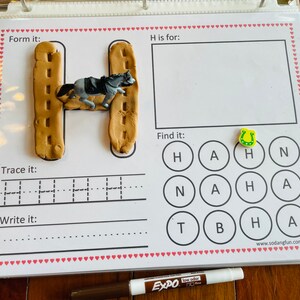 Alphabet Workbook, Uppercase Letters, Preschool Busy Binder Printable ...
