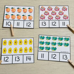 Lunar New Year I Spy and Count and Clip Cards 1-20, Year of the Dragon ...