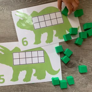 Number Sense Bundle, 10 Frames, Tally Marks, Dinosaur Counting Mats ...