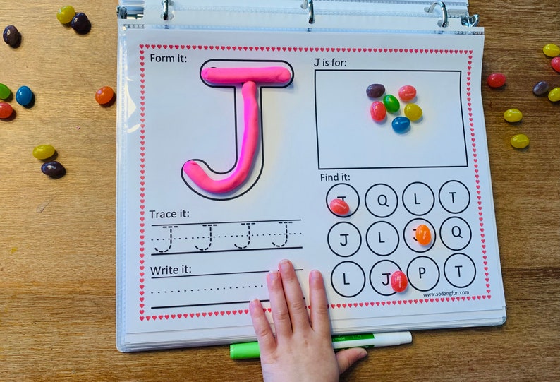 Alphabet Workbook, Uppercase Letters, Preschool Busy Binder Printable ...