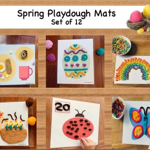 All Seasons Playdough Mat Bundle, All Holidays Play Dough Mats, Play ...
