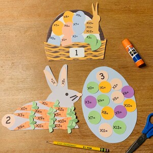 Easter Math Activity Multiplication Craft Printable Easter - Etsy