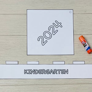 Printable Grad Cap, Paper Graduation Hat Craft, Personalized Grad Hat ...