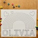 Rainbow Write Your Name Worksheets and Craft, Personalized Rainbow ...