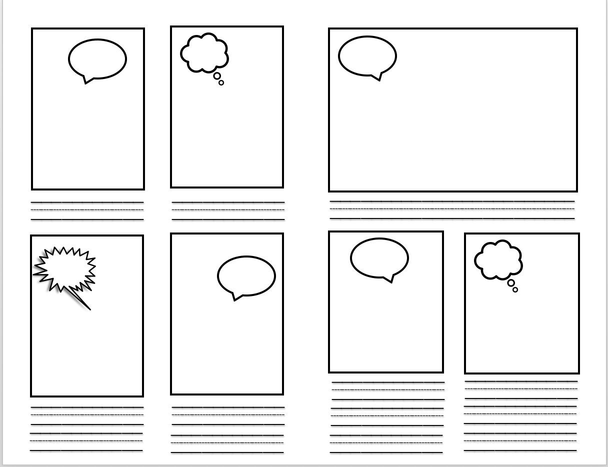 Printable Comic Book For Kids Full Page Comic Blanks Half Etsy Printable Comic Book For Kids Full Page Comic Blanks Half Etsy