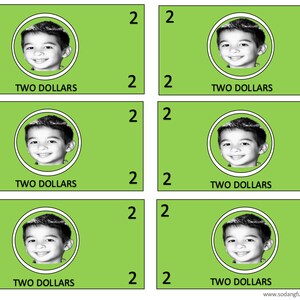 Personalized Play Money, Custom Pretend Money, Printable Play Dollars ...