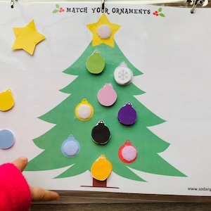 Personalized Christmas Busy Book, Preschool Learning Binder, Printable ...