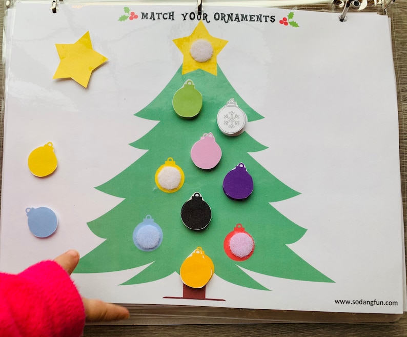 Personalized Christmas Busy Book Preschool Learning Binder - Etsy