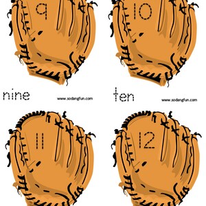 Counting Baseballs Busy Bag Activity, Count and Match, Early Numeracy ...
