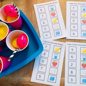 Lemonade Stand Dramatic Play, Pretend Menus, Printable Play Food ...