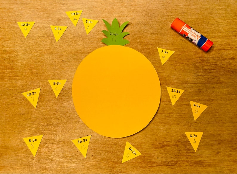 First Grade Math Craft Grade 1 Subtraction Worksheets Math - Etsy