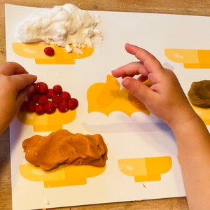 Thanksgiving Playdough Mats Fall Counting Mats Sensory Play - Etsy