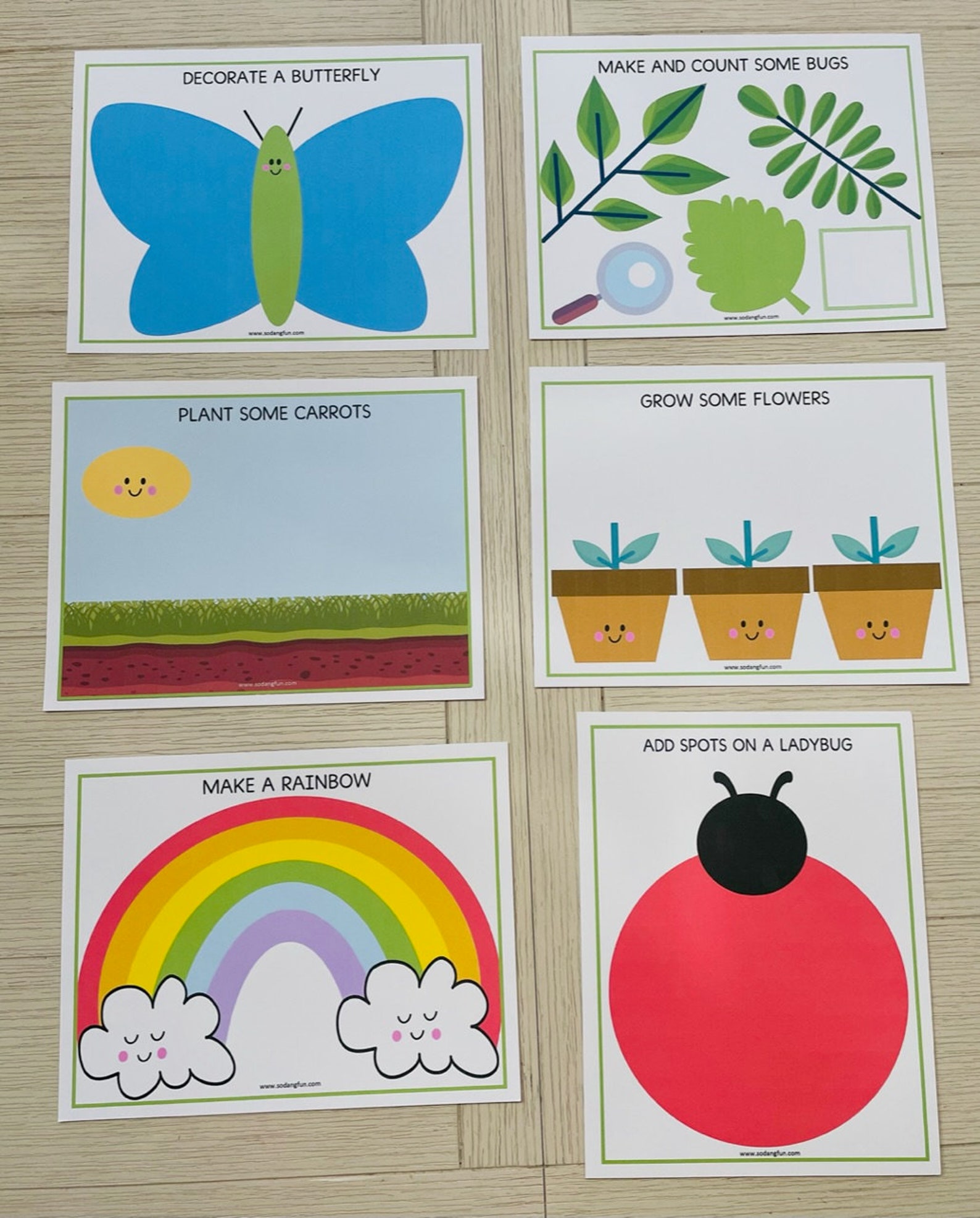 Spring Playdough Mats, Spring Fine Motor Activity, Bug Playdough Mats ...