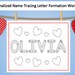 Personalized Name Tracing, Letter Formation, Heart Shape Tracing ...