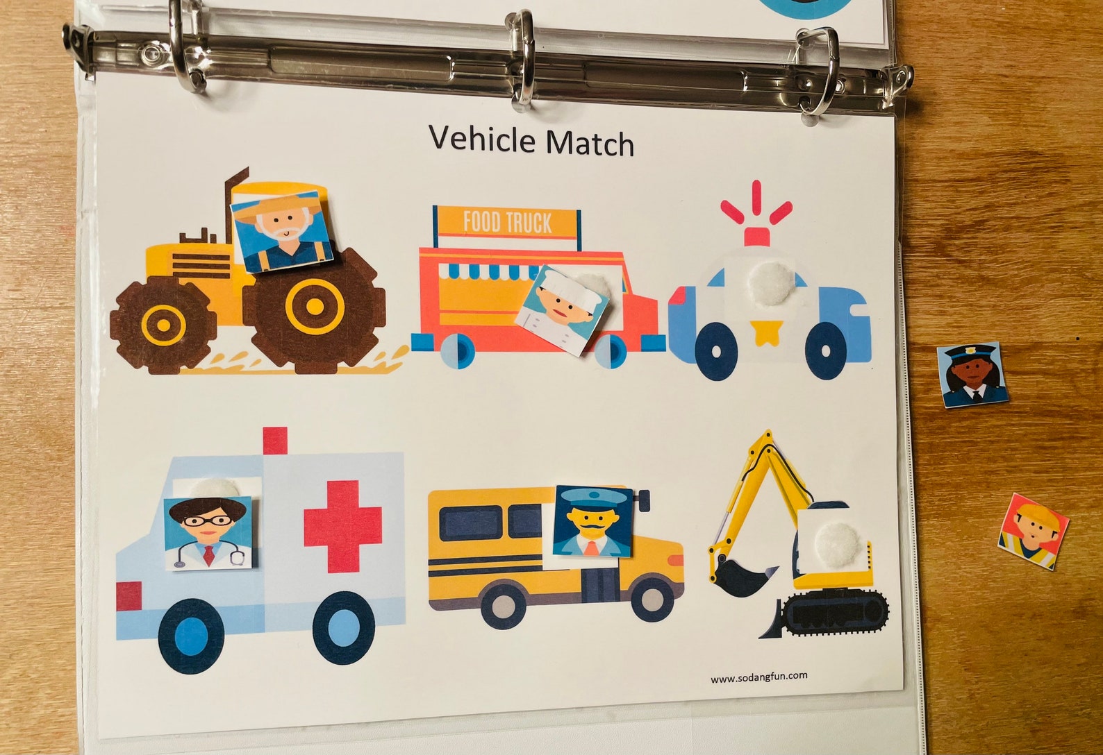 Printable Busy Book - Community Helpers, Toddler Busy Book, Preschool ...