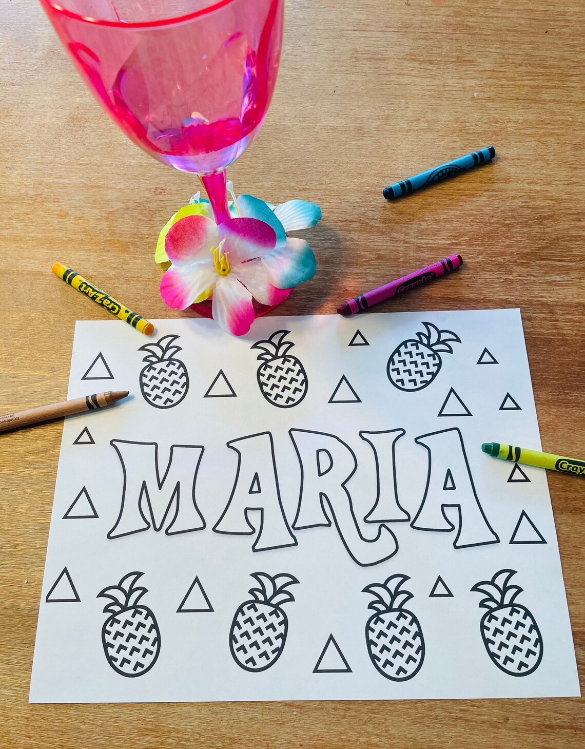 Personalized Coloring Pages Name Doodle Coloring Custom | Etsy